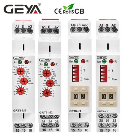 Geya Multifunction Timer Relay Electronic Adjustable Or Digital Setting Timer Switch 12v 24v 48v Geya Multifunction Timer Relay Electronic Adjustable Or Digital Setting Timer Switch 12v 24v 48v