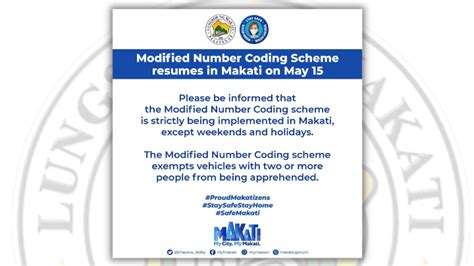 makati implements modified number coding scheme in gcq yugaauto