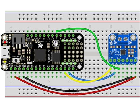 Circuitpython Wiring And Test Adafruit Max98357 I2s Class D Mono Amp Adafruit Learning System