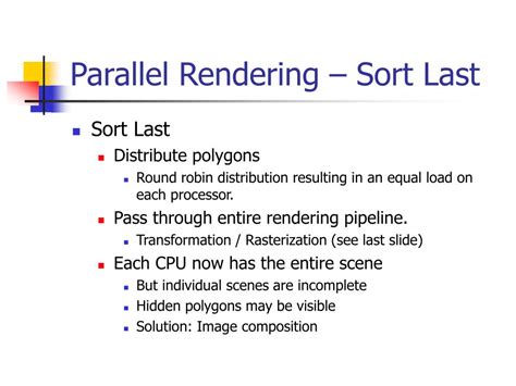 Ppt Parallel Graphics Rendering Powerpoint Presentation Free Download Id3732583