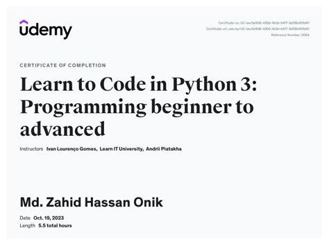 Md Zahid Hassan Onik On Linkedin I Have Learned Python Basic From