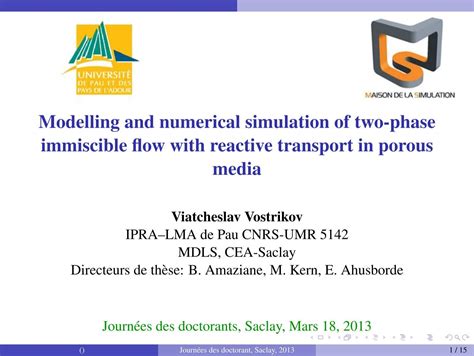 Modelling And Numerical Simulation Of Two Phase Immiscible Flow