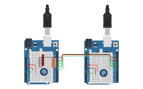 Circuit Design Marconi Comunicazione Tra Arduino Tinkercad