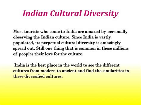 Indian Culture Slides