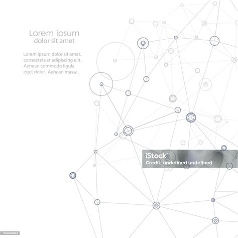 Abstract Connection Structure Vector Science Background Stock