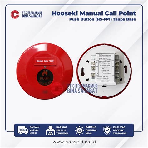 Hooseki Manual Call Point Push Button Hs Fp Without Base Shopee Malaysia