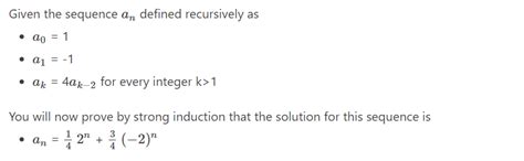 Solved Given The Sequence An Defined Recursively As A01