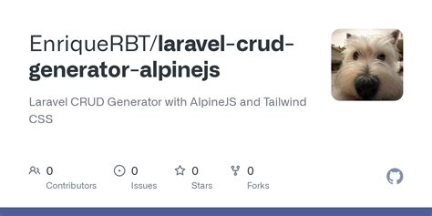 Github Enriquerbtlaravel Crud Generator Alpinejs Laravel Crud