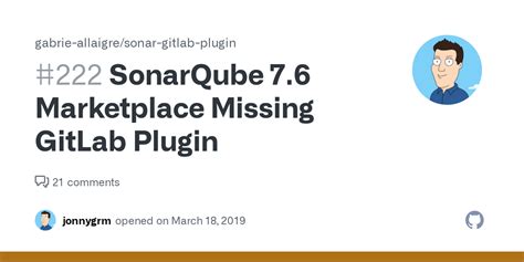 Sonarqube Marketplace Missing Gitlab Plugin Issue Gabrie Allaigre Sonar Gitlab