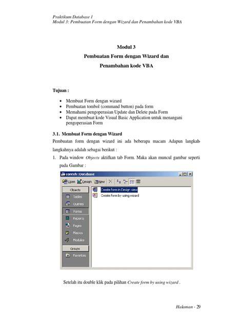 Mengoptimalkan Form Dengan Kode Vba Pdf