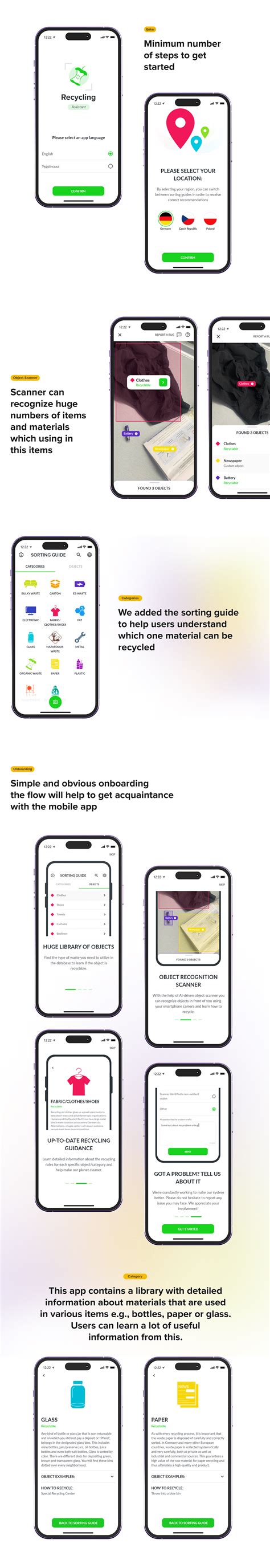 Recycling Assistant Behance