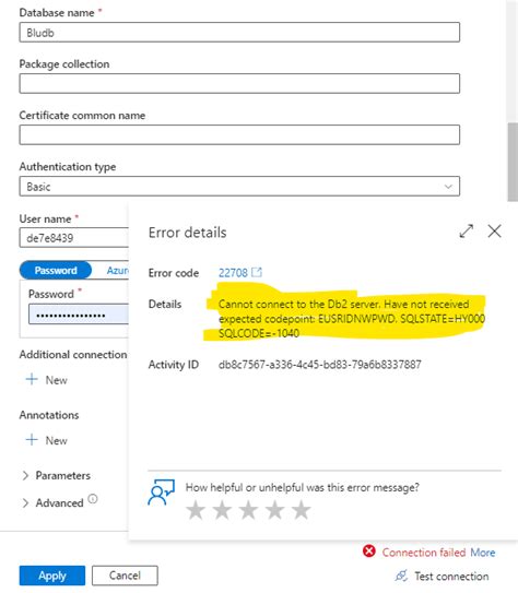 Linked Services Issue Which Connecting To Onprim Db2 Microsoft Qanda