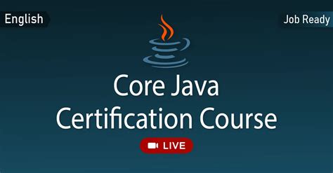 Java Course [english] Live Online Certification Training Techvidvan