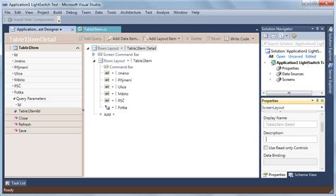 Visual Studio Lightswitch 2011 Bleskurychlá Tvorba Databázových