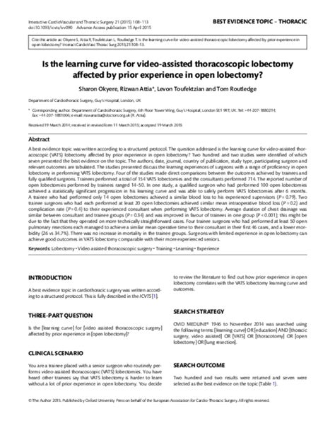 Pdf The Influence Of Prior Multiport Experience On The Learning Curve For Single Port