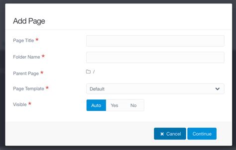 Add Page Dialogue Closes Unexpectedly When Trying To Change Page
