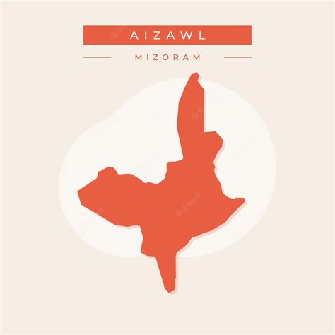 Premium Vector Map Of Aizawl City Map Vector Illustration Vector Of Aizawl City Map India City