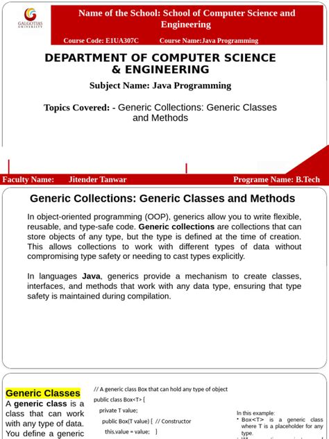 Generic Collections Pdf Class Computer Programming Method