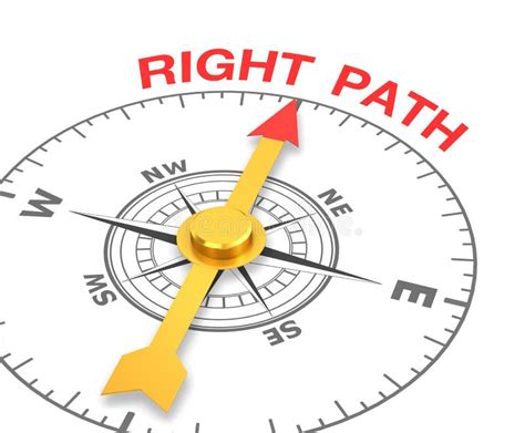 Follow The Right Path Stock Illustration Illustration Of Direction