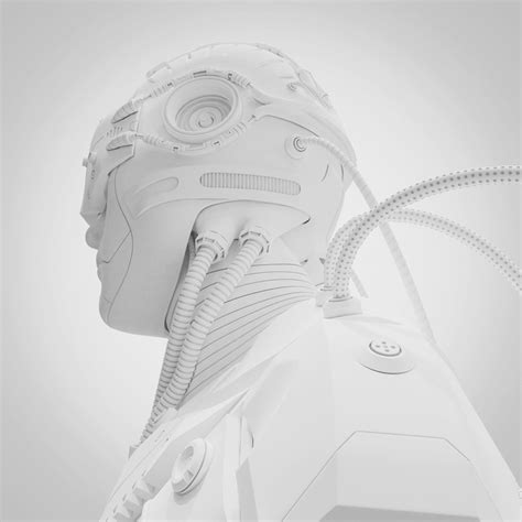 Sci Fi Character 01 Bust 3d Model Cgtrader