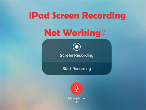 Tips To Fix Ipad Screen Recording Not Working