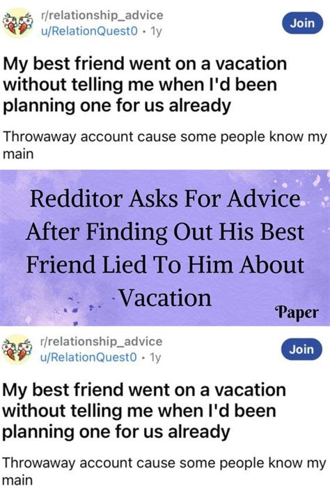Woman Shocked With Husband S Decision To Go On Vacation Alone With