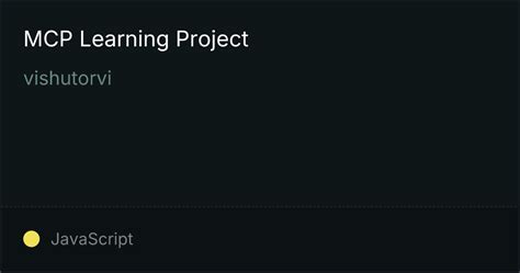 Mcp Learning Project Glama
