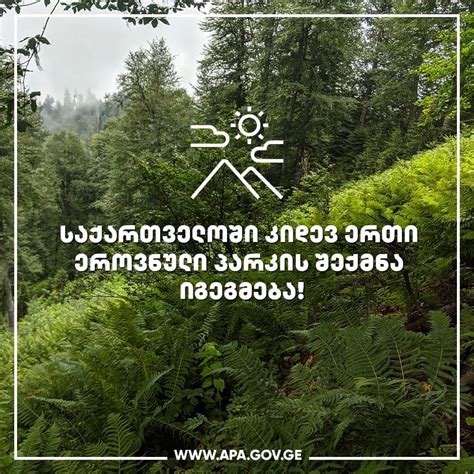 მთავრობამ „გურიის ეროვნული პარკის შექმნისა და მართვის შესახებ“ საქართველოს კანონის პროექტი