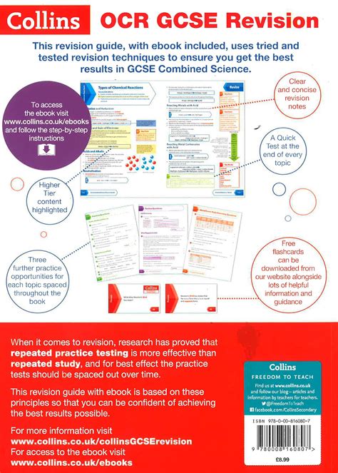 Ocr Gateway Gcse Combined Science Revision Guide Collins Gcse 9 1 Rev
