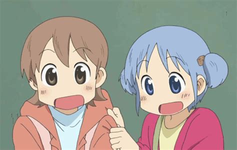 Aioi Yuuko Naganohara Mio Nichijou Animated Animated  Lowres My My