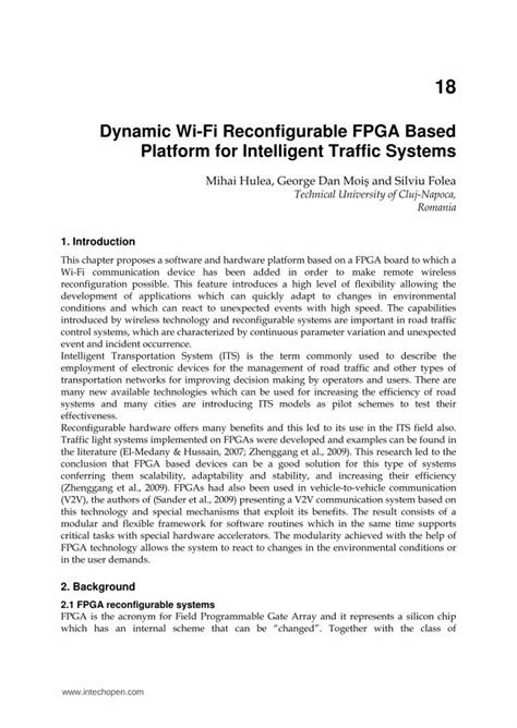 Pdf Dynamic Wi Fi Reconfigurable Fpga Based Platform For Cdn