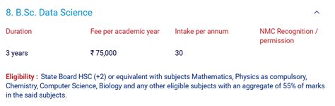 Sriher B Sc Data Science Fees 2025 Course Duration Dates Eligibility