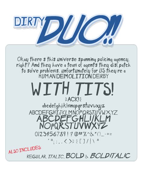 Dirty Duo Font Dafont Com