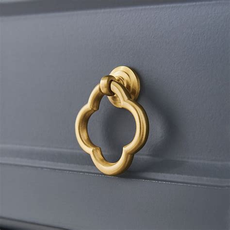 Cabinet Handles Flower Design Brass Gold Knobs Furniture Pulls Cabinet Handle — Goldenwarm