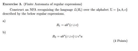 Solved Excercise 3 Finite Automata Of Regular Expressions
