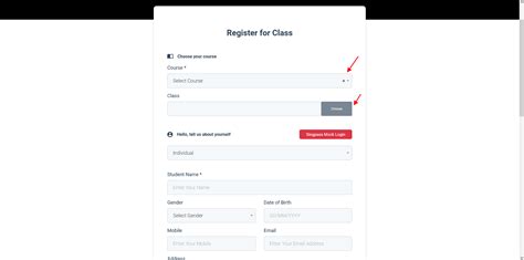 How To Add Multiple Class In A Registration Form Flavor