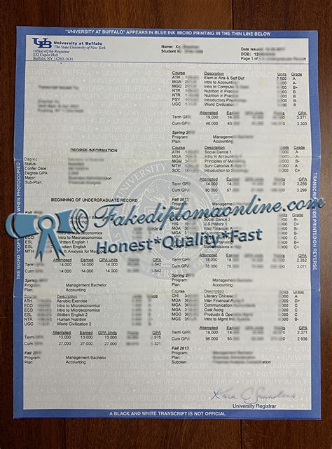 Where To Make A Fake University At Buffalo Transcript Online