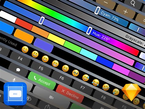 Touch Bar Ui Library Sketch Freebie Download Free Resource For Sketch Sketch App Sources