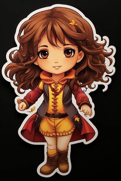 Premium Ai Image Girl Sticker Ai Generated