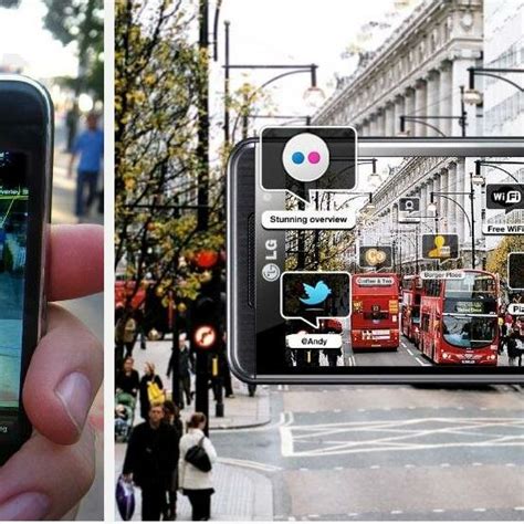 Examples Of Augmented Reality And Geolocated Data On The Left Image Of Download Scientific