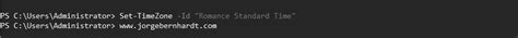 How To Set The System Time Zone With Powershell · Jorge Bernhardt