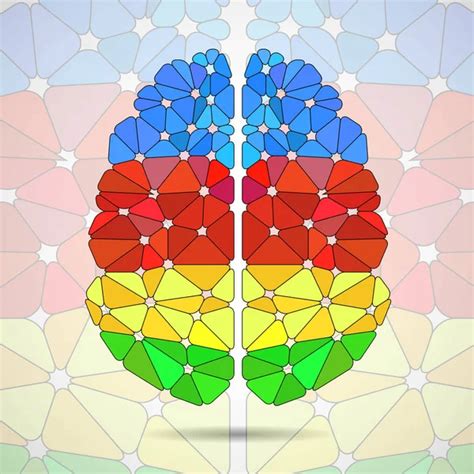 Abstract Geometric Brain Network Connections — Stock Vector © Vladystock 102924900