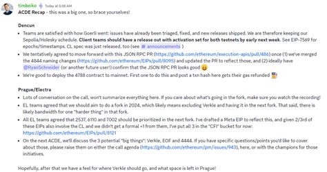 Recap Of All Core Devs Execution Acde 179 By Tim Beiko Screenshot