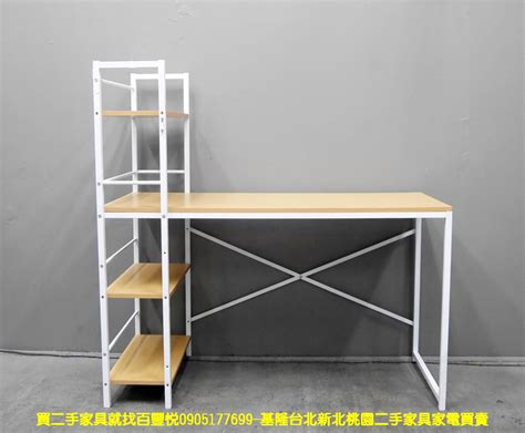 二手書桌 原木色 4尺 辦公桌 電腦桌 工作桌 寫字桌 邊桌 學生桌 二手傢俱收購台北 推薦百豐悅 0905177699