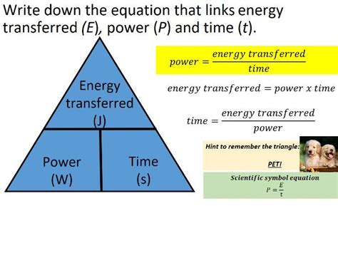 AQA Trilogy Physics Equations Paper 1 Triangles Rearrangements Memory Aids Teaching Resources