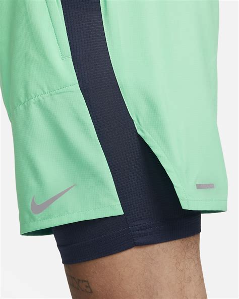 Nike Stride Mens Dri Fit 13cm Approx Hybrid Running Shorts Nike Lu