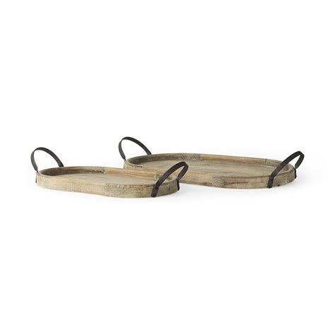 Alina Wood Trays Set Of 2 Q Living Furniture