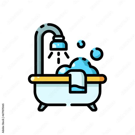 Bubble Bath Icon Stock Vector Adobe Stock