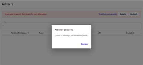 [backend] cannot list artifacts · issue 8189 · kubeflow pipelines · github
