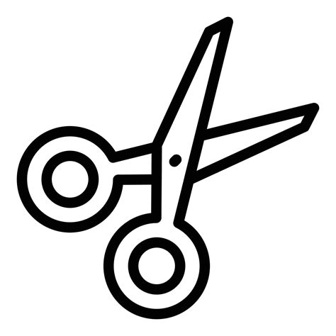 Hair Scissors Icon Outline Vector Barber Salon 15659895 Vector Art At